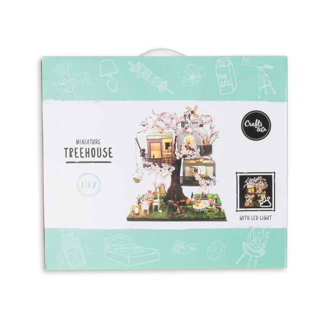 DIY Miniatuur Huis | Magische Boomhut | 36 uur bouwplezier! - Crafts&Co