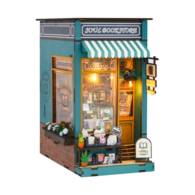 Book Nook Building Kit - Bookstore - Crafts&Co