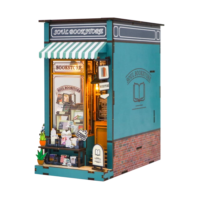 Book Nook Building Kit - Bookstore - Crafts&Co