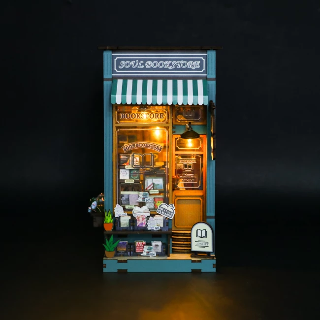 Book Nook Building Kit - Bookstore - Crafts&Co