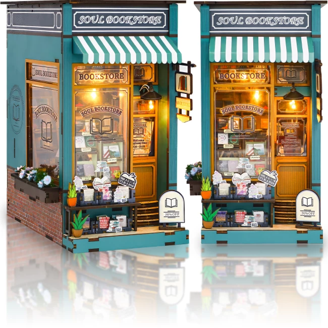 Book Nook Building Kit - Bookstore - Crafts&Co